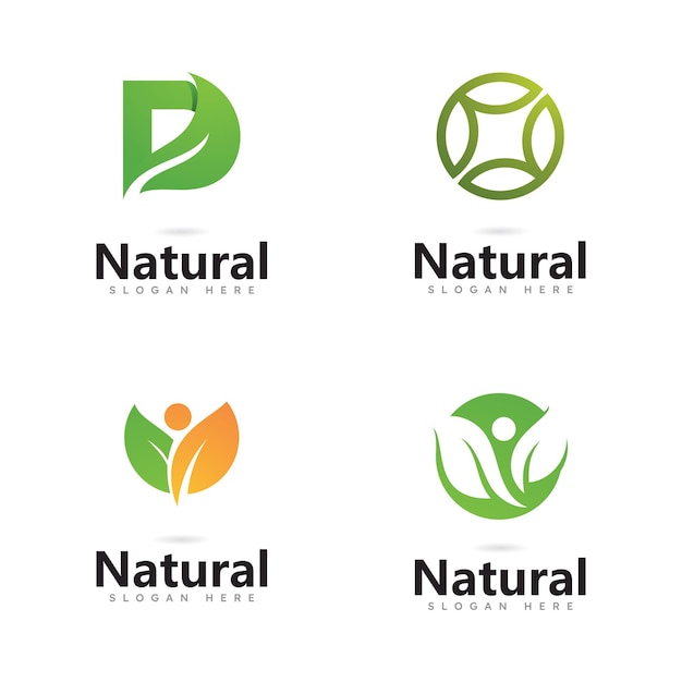Premium Vector | Tree leaf vector logo design Premium Vector | Tree leaf vector logo design