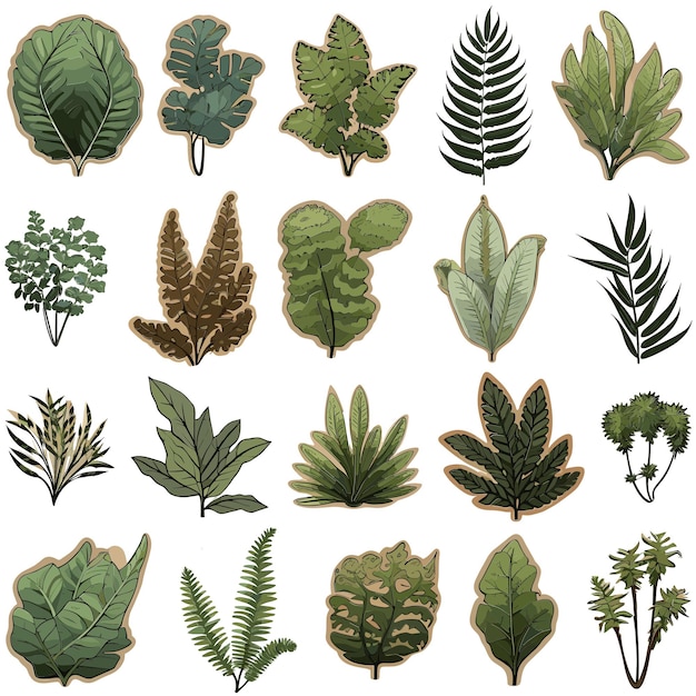 Premium Vector | Tree leaves vector set Premium Vector | Tree leaves vector set