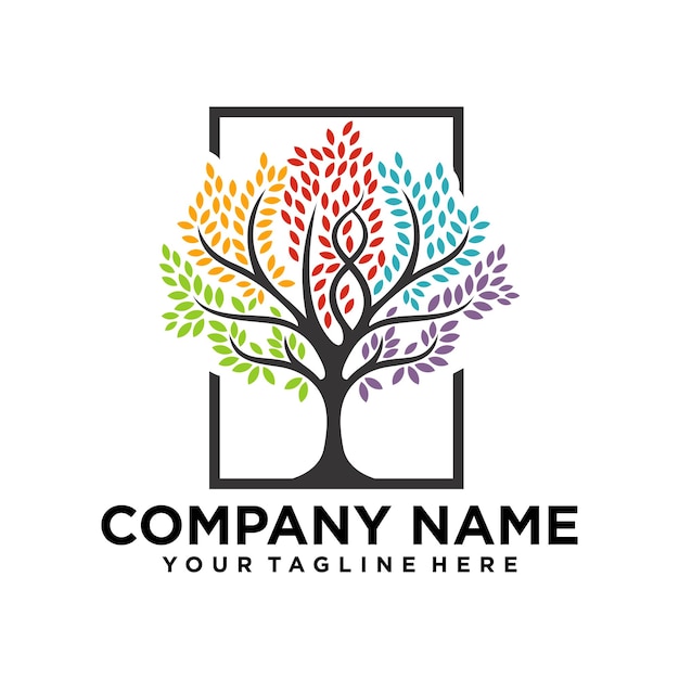 Premium Vector | Tree logo vector design template Premium Vector | Tree logo vector design template