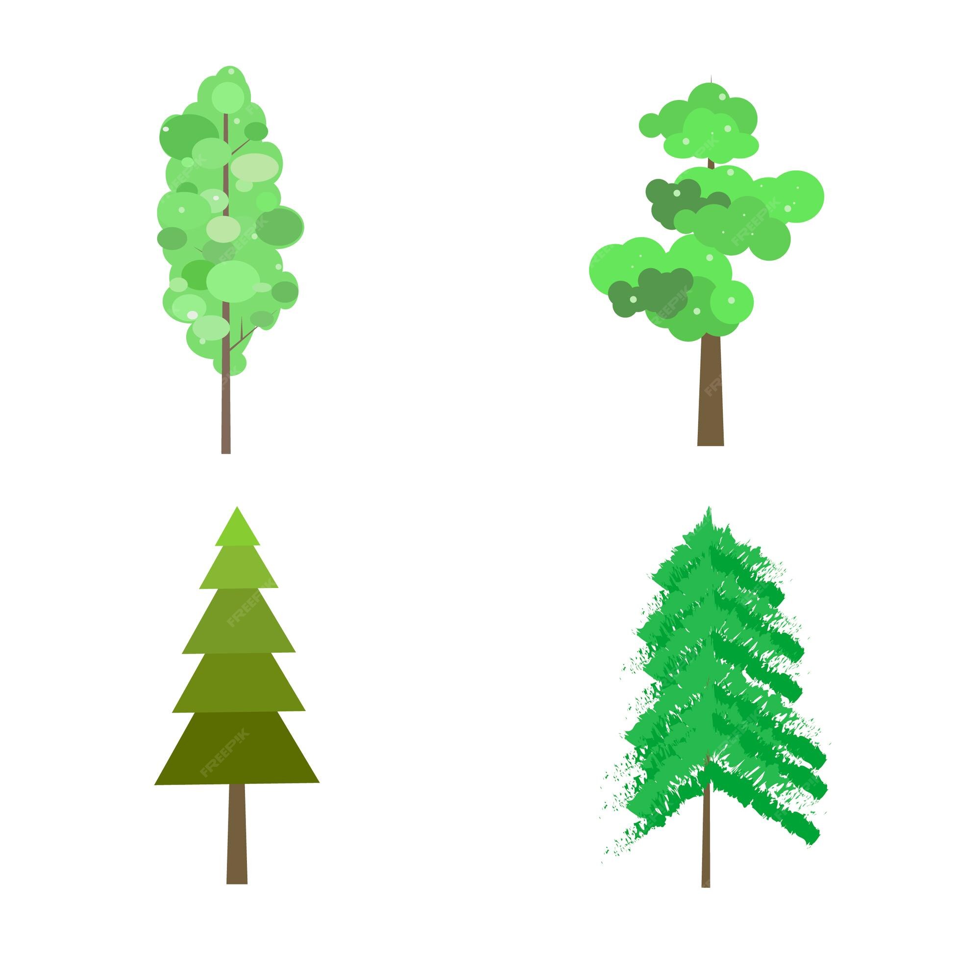 Premium Vector | Trees set Premium Vector | Trees set