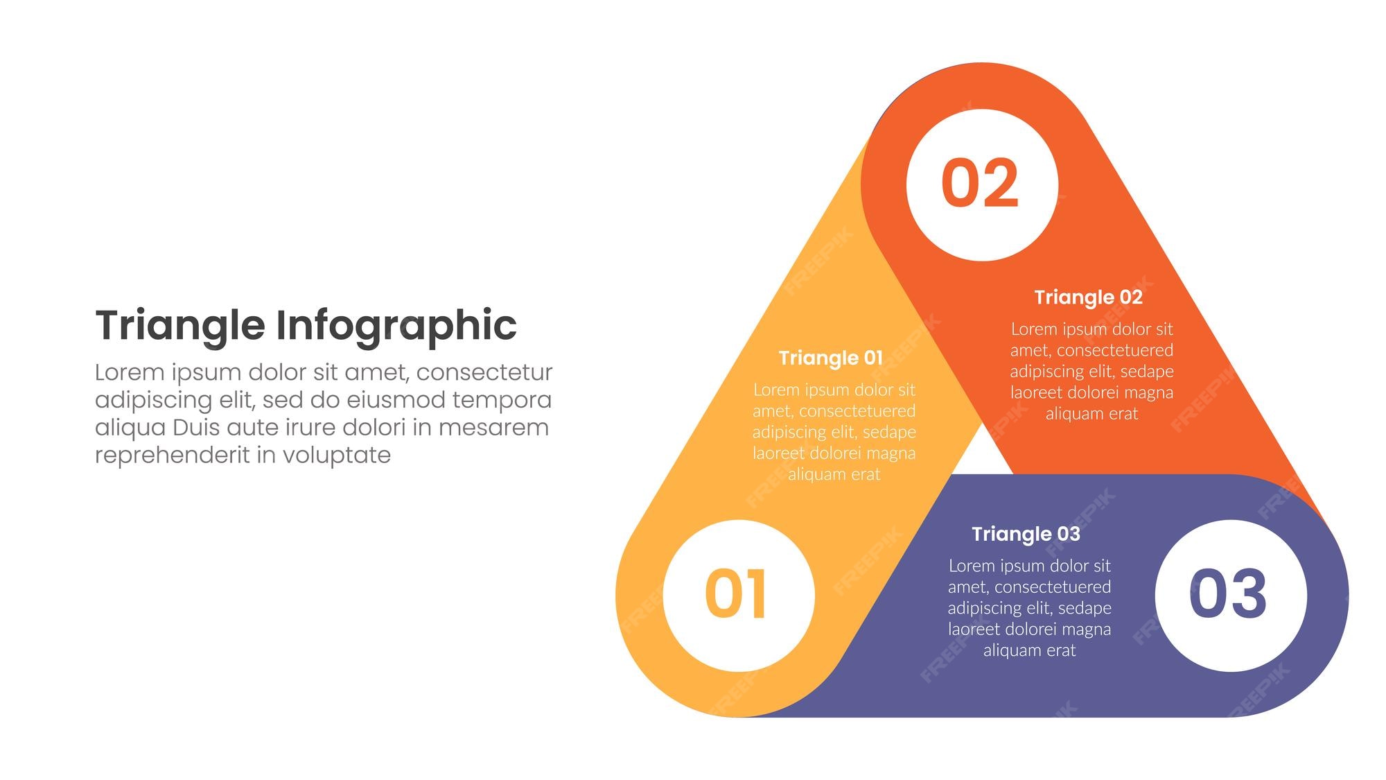 Premium Vector | Triangle base shape infographic template banner with triangle round rectangle ...
