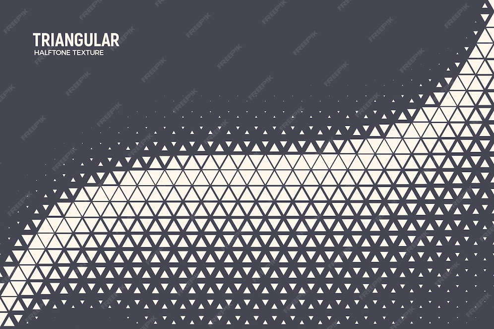 Premium Vector | Triangular halftone pattern retrowave texture vector geometric technology ...