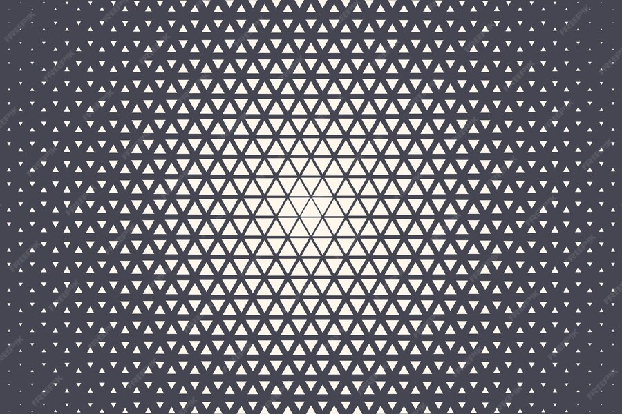Premium Vector | Triangular Halftone Texture Vector Geometric Technology Abstract Background ...