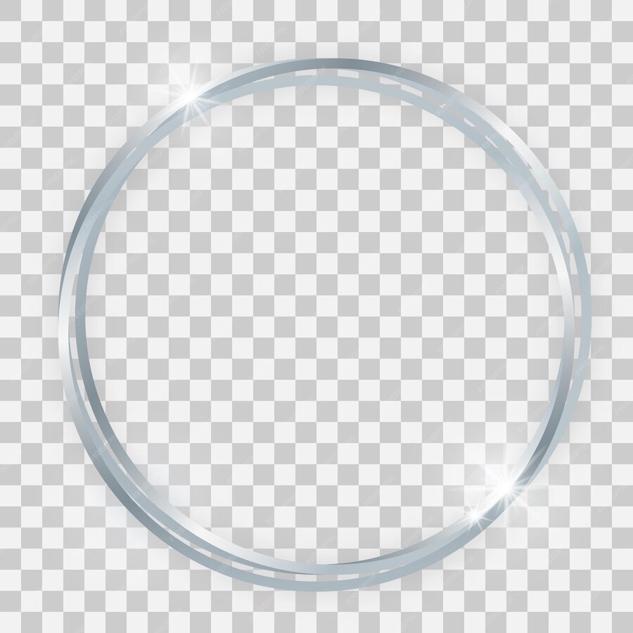 Premium Vector | Triple silver shiny circle frame with glowing effects ... Premium Vector | Triple silver shiny circle frame with glowing effects ...