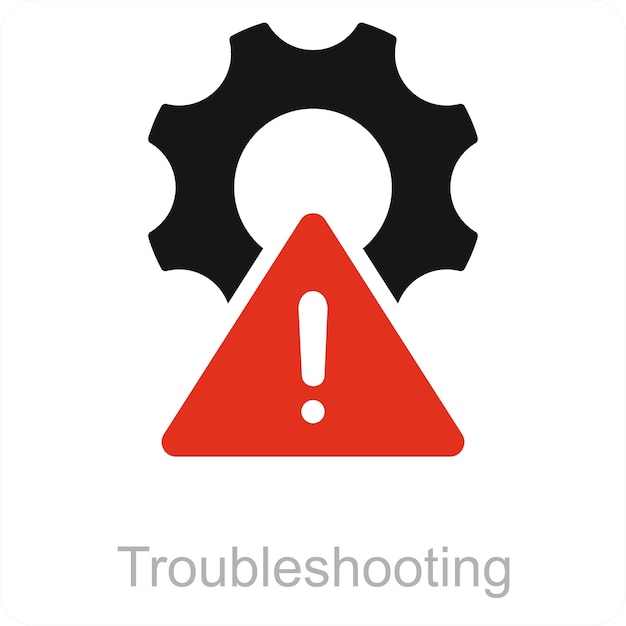 Premium Vector | Troubleshooting and maintenance icon concept Premium Vector | Troubleshooting and maintenance icon concept