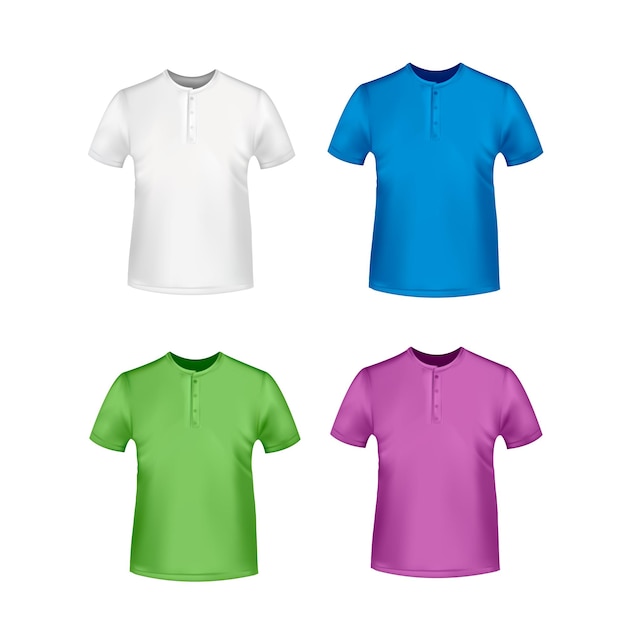 Premium Vector | Tshirt mockup vector set collection vector illustration Premium Vector | Tshirt mockup vector set collection vector illustration