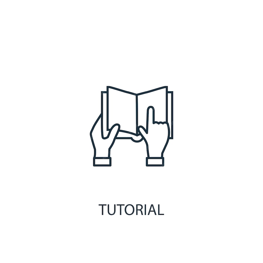 Premium Vector | Tutorial concept line icon. simple element ...
