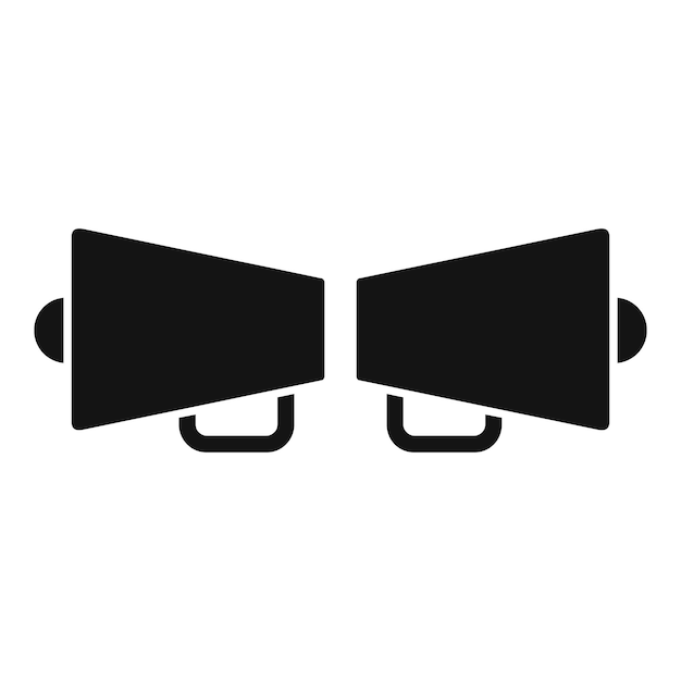 Premium Vector | Two black megaphones announcing breaking news or ... Premium Vector | Two black megaphones announcing breaking news or ...