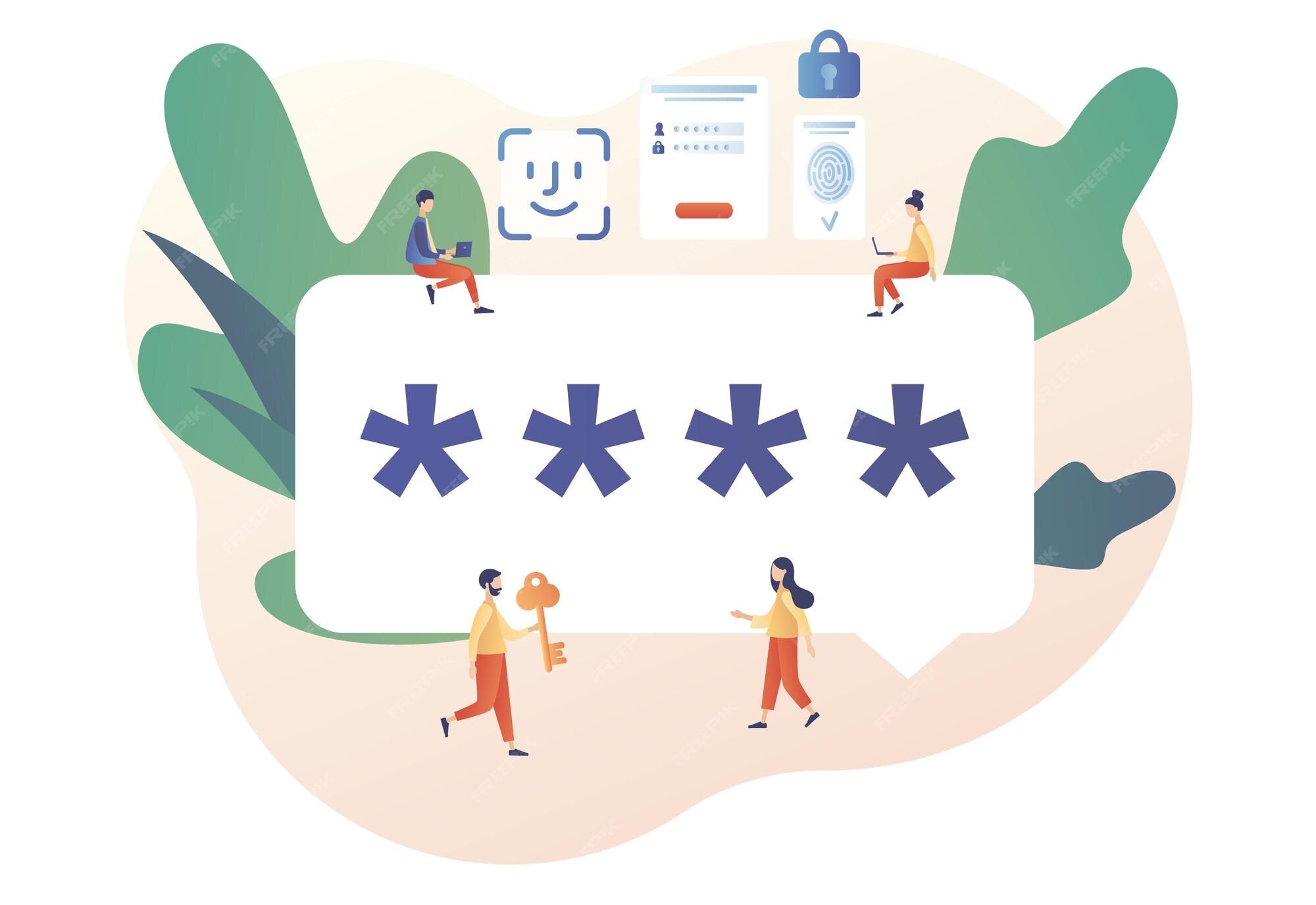 Premium Vector Two Factor Verification Duo Authentication Big
