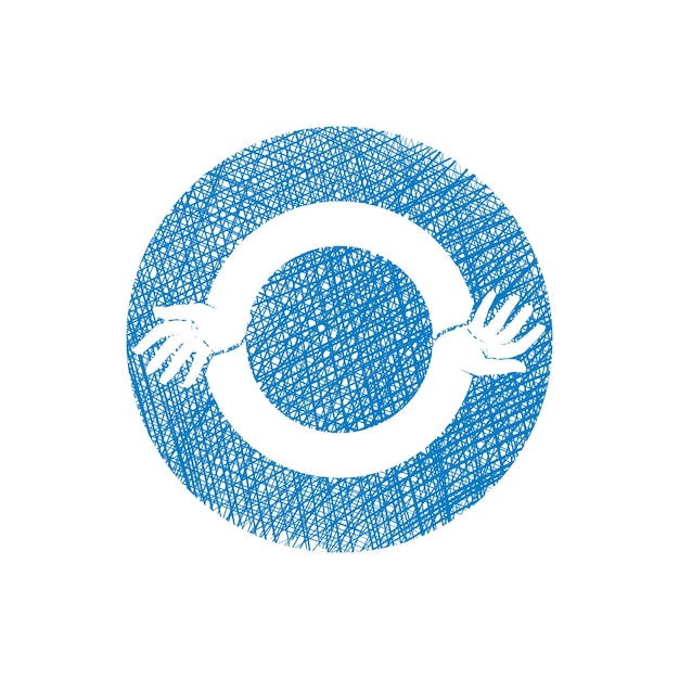 Premium Vector | Two hands round abstract symbol vector icon with hand ... Premium Vector | Two hands round abstract symbol vector icon with hand ...