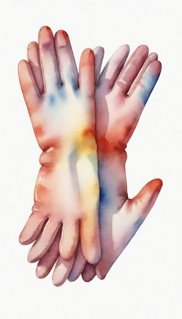 Premium Vector | Two hands showing the hands that say hands Premium Vector | Two hands showing the hands that say hands