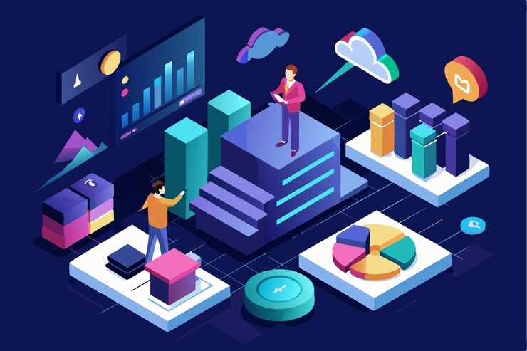 Two individuals interact with a variety of graphs and data ... Two individuals interact with a variety of graphs and data ...