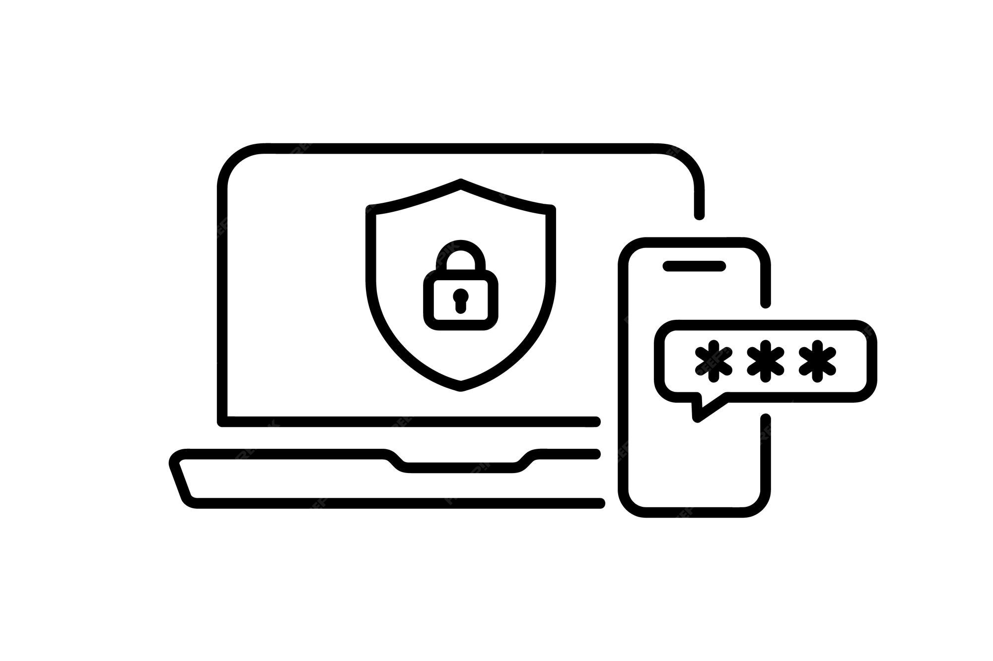 Premium Vector Two Step Authentication Icon Verification Push Code
