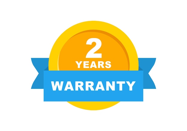 Premium Vector | Two years warranty label warranty badge Premium Vector | Two years warranty label warranty badge