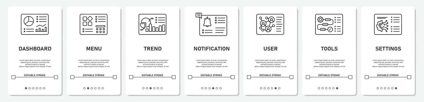 Premium Vector | Ui development digital menu hmi scada plc network monitoring status website ...