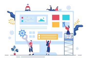 Premium Vector | Ui & ux programmer flat design vector illustration for ...