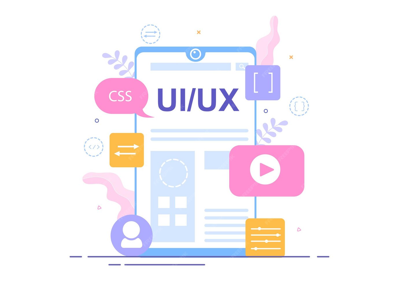 Premium Vector | Ui & ux programmer flat design vector illustration for ...