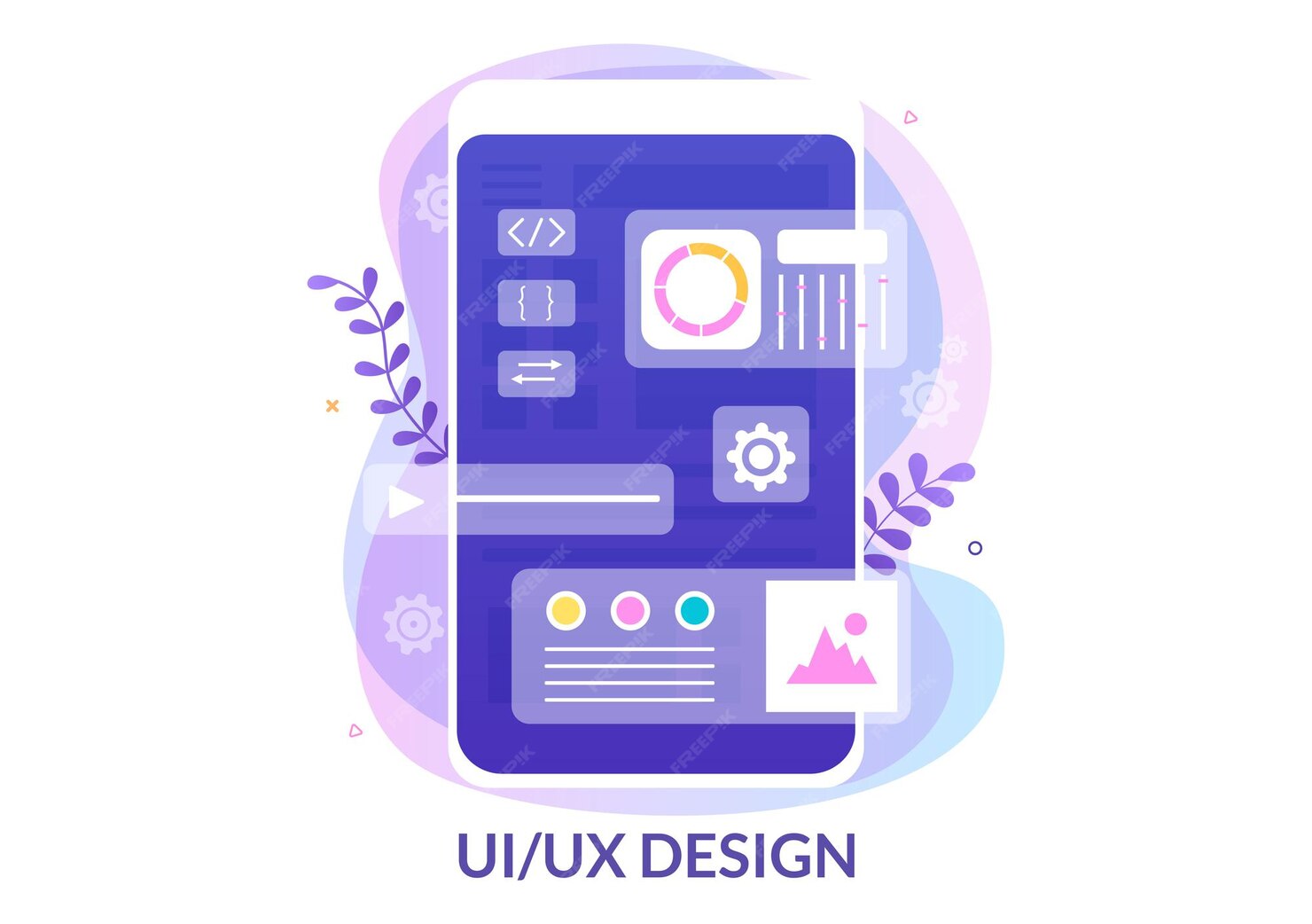 Premium Vector | UI & UX Programmer Flat Design Vector Illustration for ...