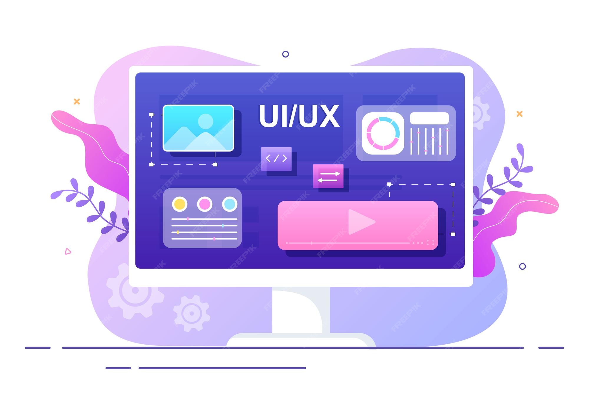 Premium Vector | UI & UX Programmer Flat Design Vector Illustration for ...