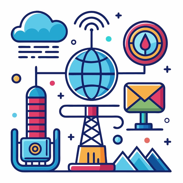 Premium Vector | Understanding Wireless Communication Key Components ... Premium Vector | Understanding Wireless Communication Key Components ...