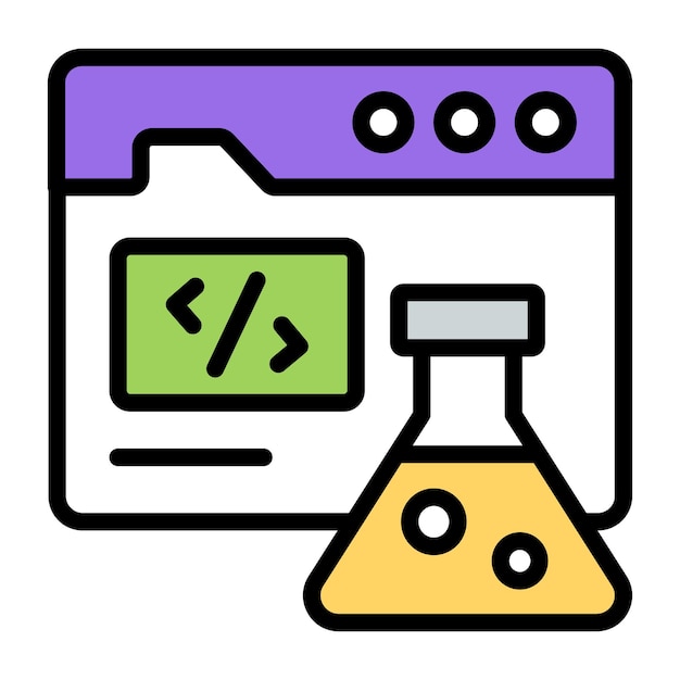 Premium Vector | Unique design icon of web coding Premium Vector | Unique design icon of web coding