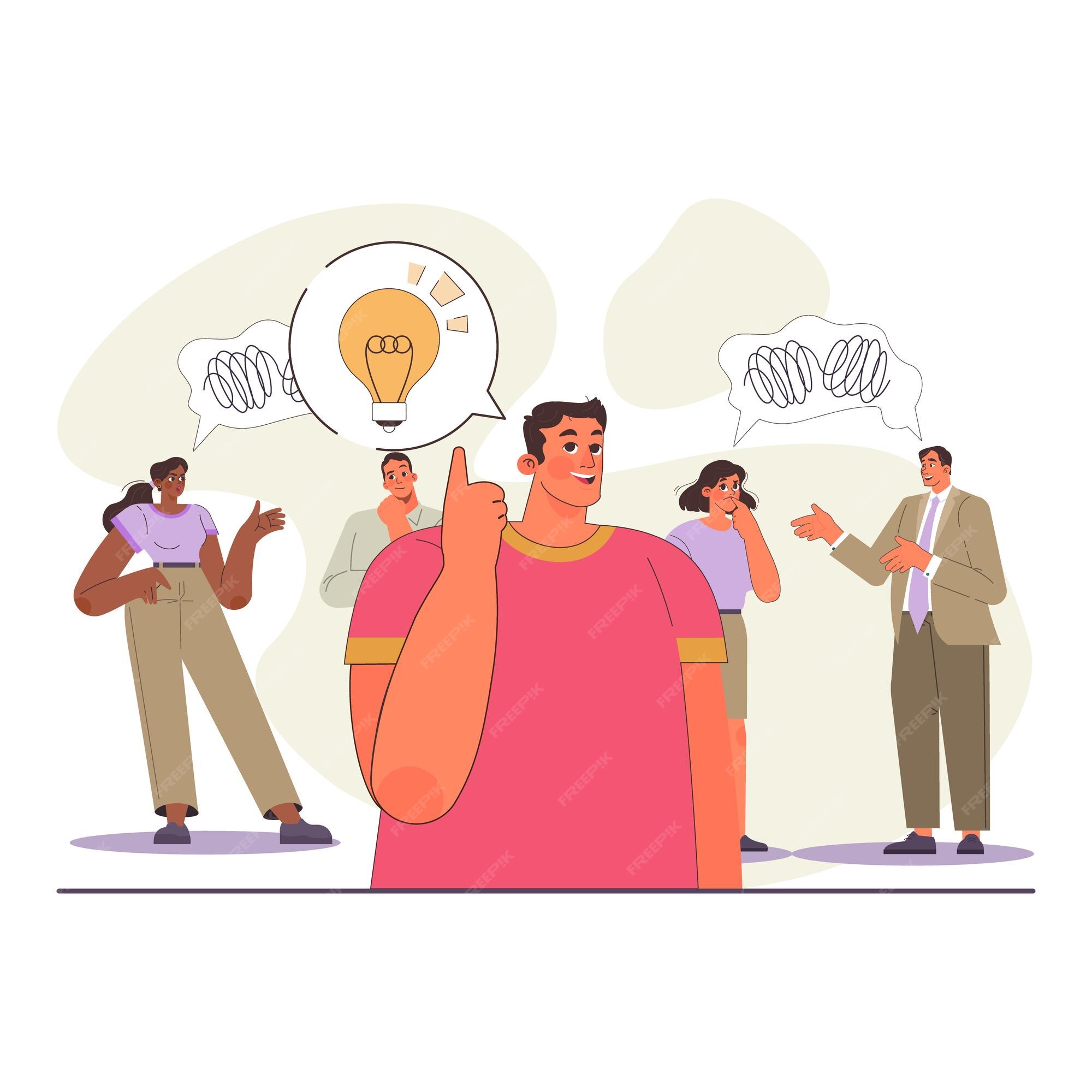 Premium Vector | Uniqueness and individuality character standing out ... Premium Vector | Uniqueness and individuality character standing out ...