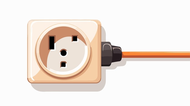 Unplugged Electric Plug and Outlet Socket on White Background | Premium ... Unplugged Electric Plug and Outlet Socket on White Background | Premium ...
