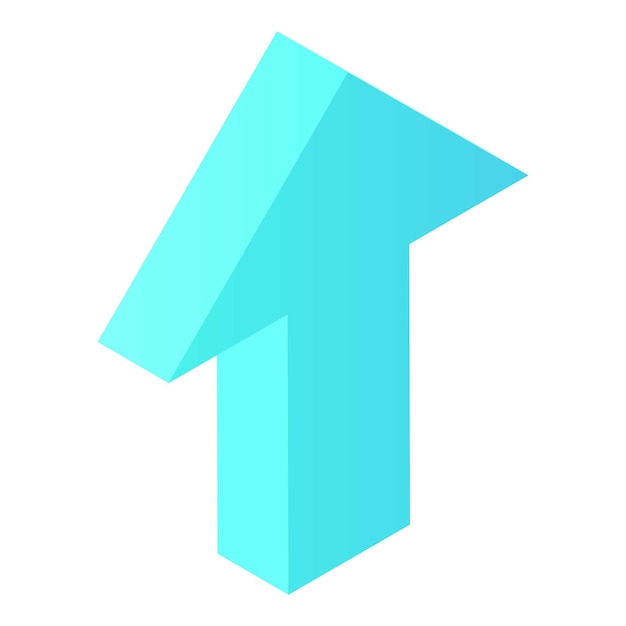 Premium Vector Up Arrow Icon Isometric Of Up Arrow Vector Icon For