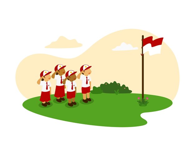 Upacara Bendera Vectors And Illustrations For Free Download Freepik