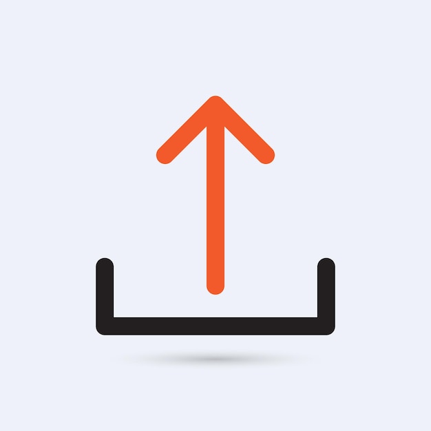 Premium Vector | Upload flat icon Premium Vector | Upload flat icon