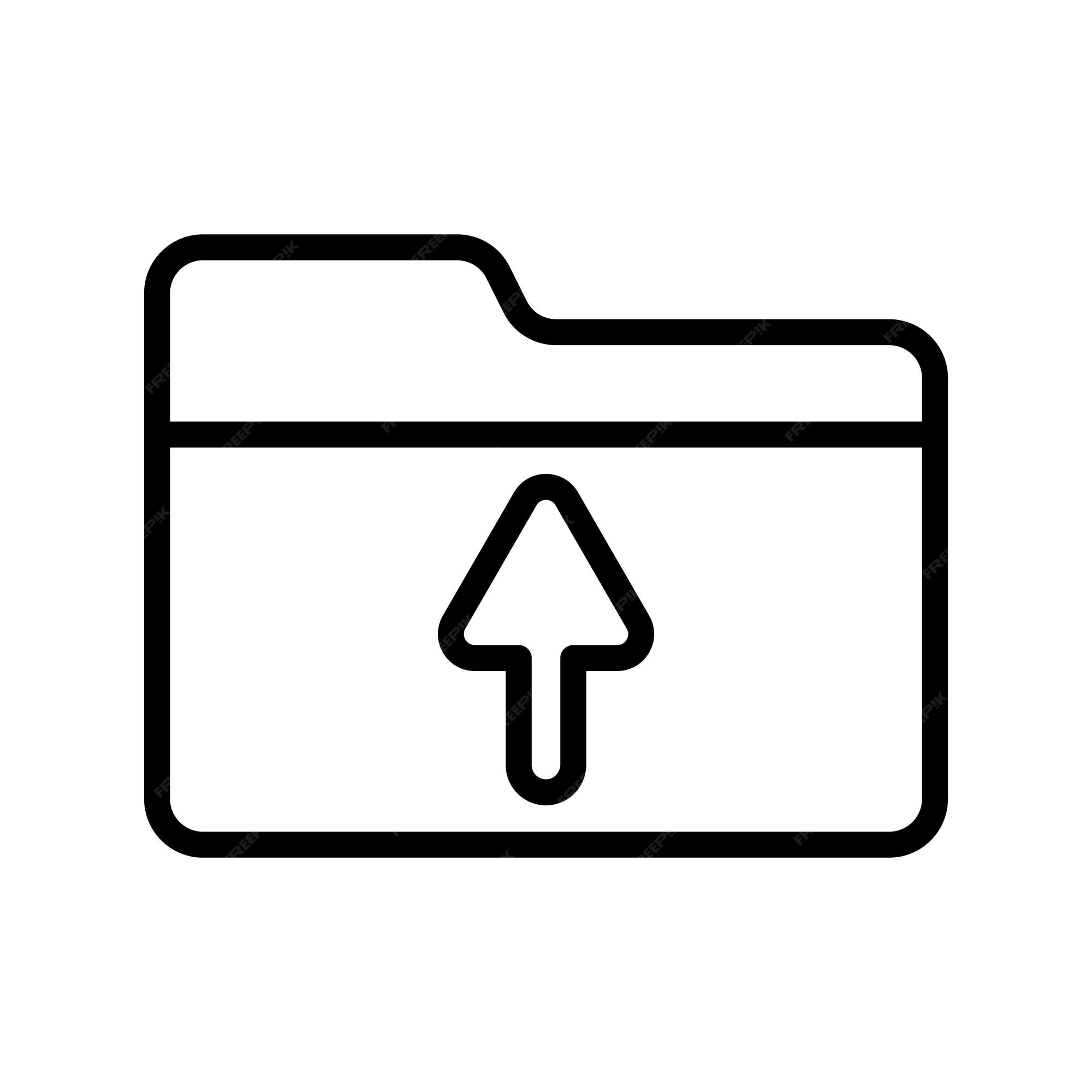 Premium Vector | Upload folder icon Premium Vector | Upload folder icon
