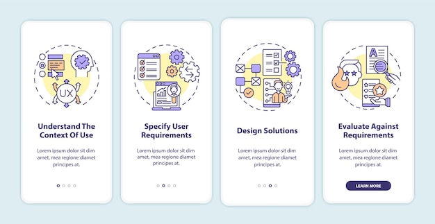Premium Vector Perform Cms Data Migration Onboarding Mobile App Screen