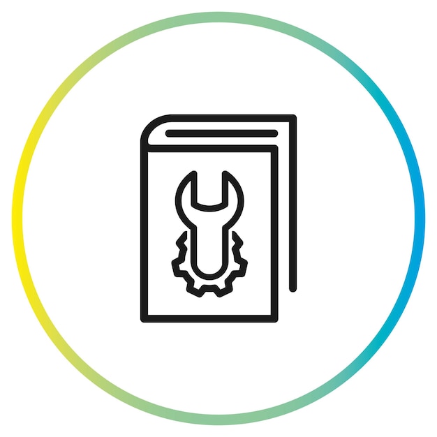 Premium Vector | User guide book icon vector Premium Vector | User guide book icon vector