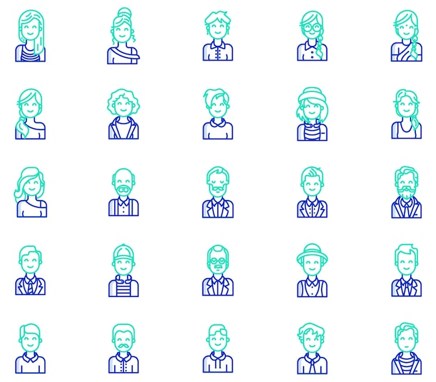Premium Vector | User profile vector icon set Premium Vector | User profile vector icon set