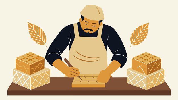 Premium Vector | Using delicate handmade tools a highly skilled ... Premium Vector | Using delicate handmade tools a highly skilled ...