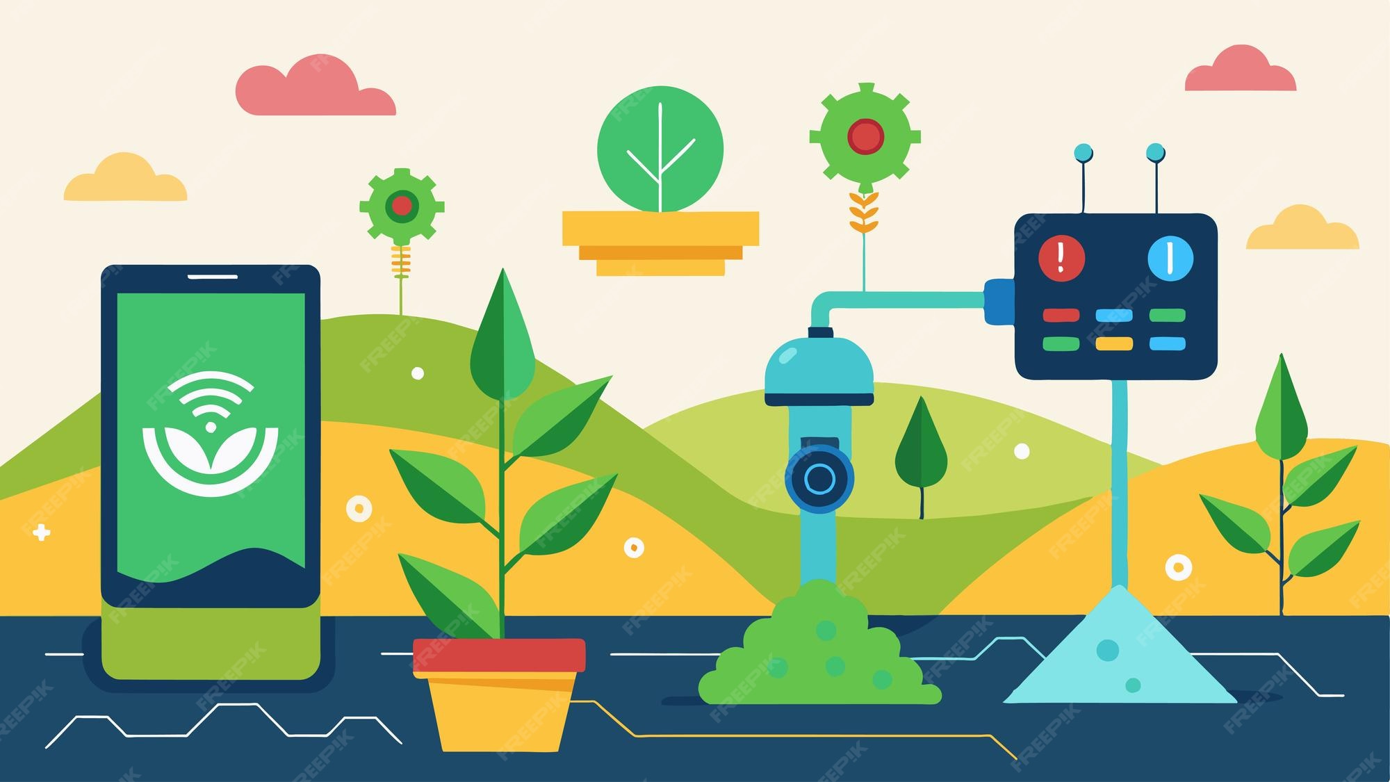 Premium Vector | Using realtime data and algorithms aipowered ...