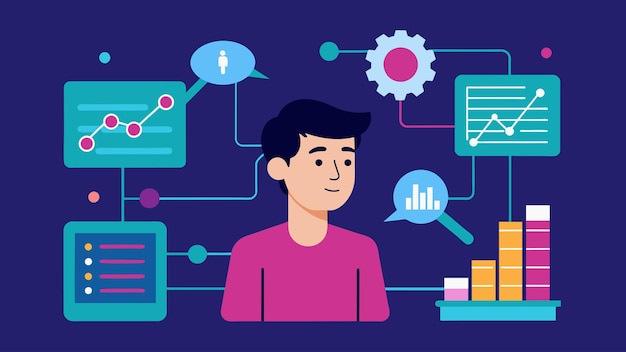 Premium Vector | Utilizing machine learning algorithms to analyze and ... Premium Vector | Utilizing machine learning algorithms to analyze and ...