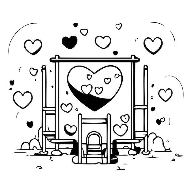 Premium Vector Valentines Day Greeting Card Cute Hand Drawn Vector