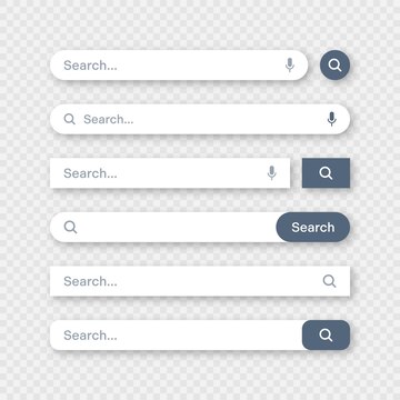 Premium Vector | Various search bar templates internet browser engine ...