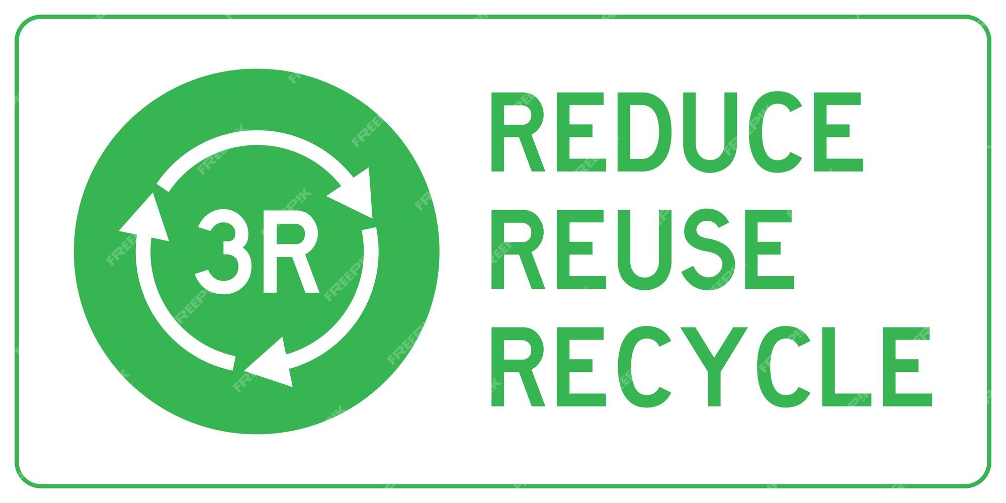 Premium Vector | Vector 3R Reduce Reuse Recycle Sign Symbol Premium Vector | Vector 3R Reduce Reuse Recycle Sign Symbol