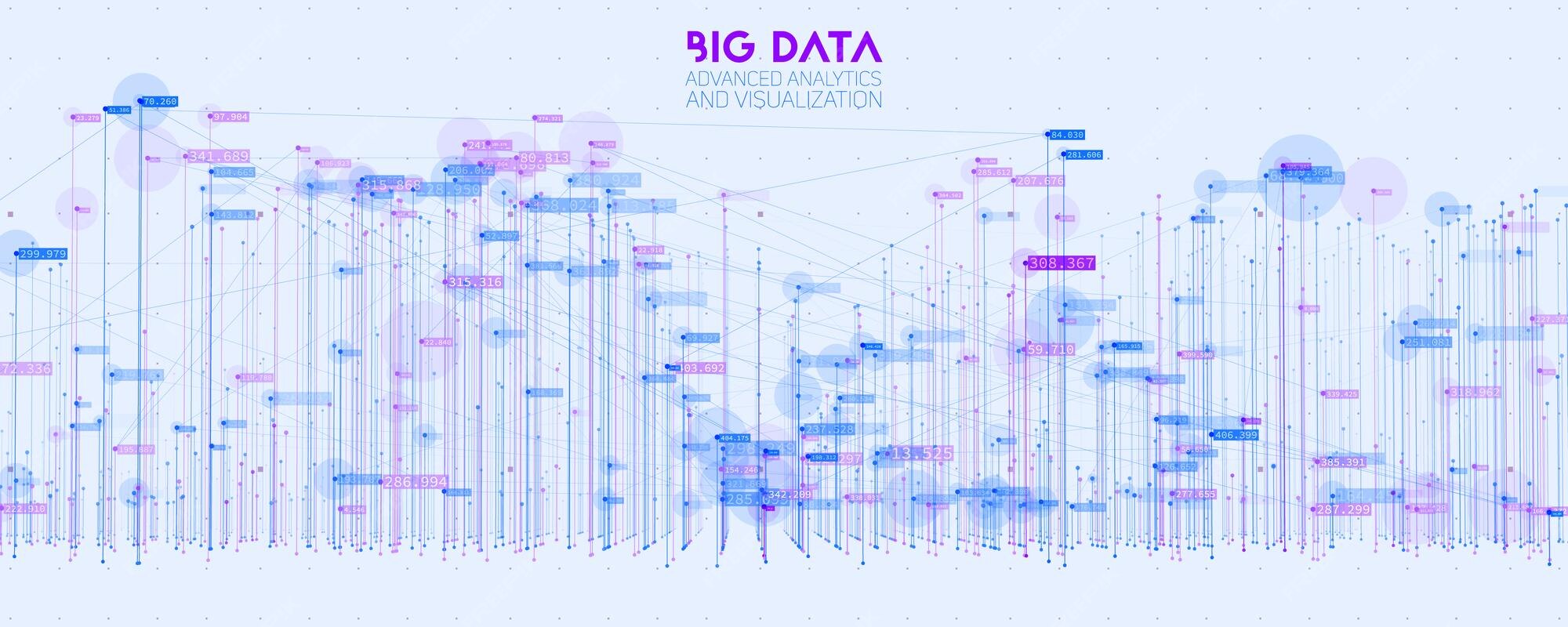 Premium Vector | Vector abstract 3d big data visualization futuristic ...