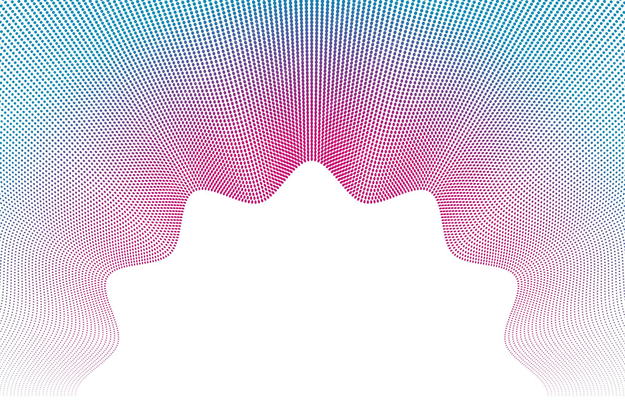 Premium Vector | Vector abstract background with wave of flowing particles frame, smooth curve ...