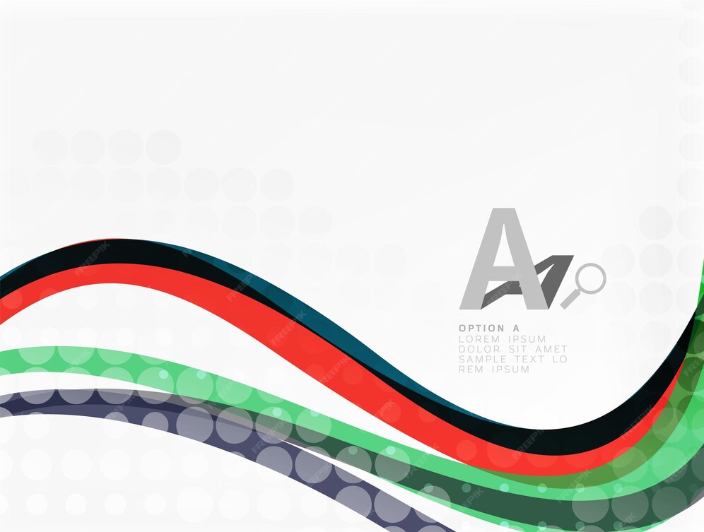 Premium Vector | Vector abstract wave lines background template ...