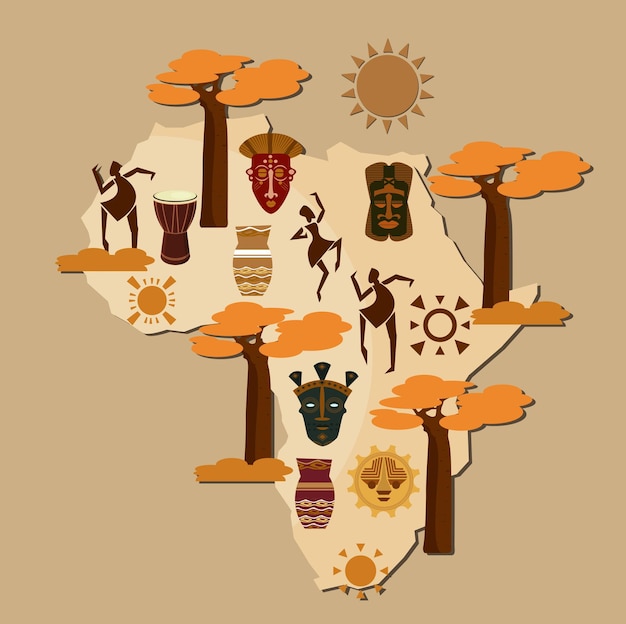 Premium Vector | Vector africa map Premium Vector | Vector africa map