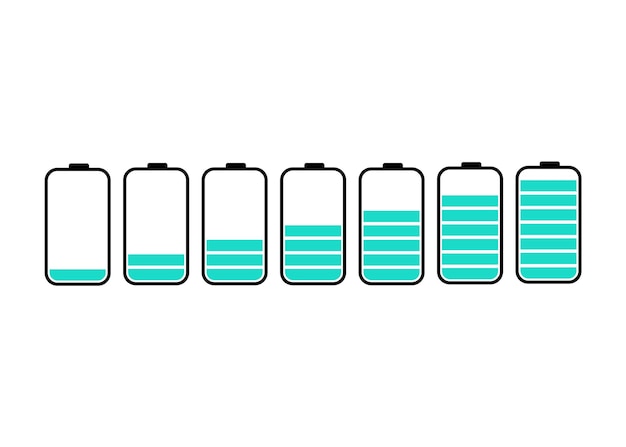 Premium Vector | Vector battery charge indicator icons Premium Vector | Vector battery charge indicator icons
