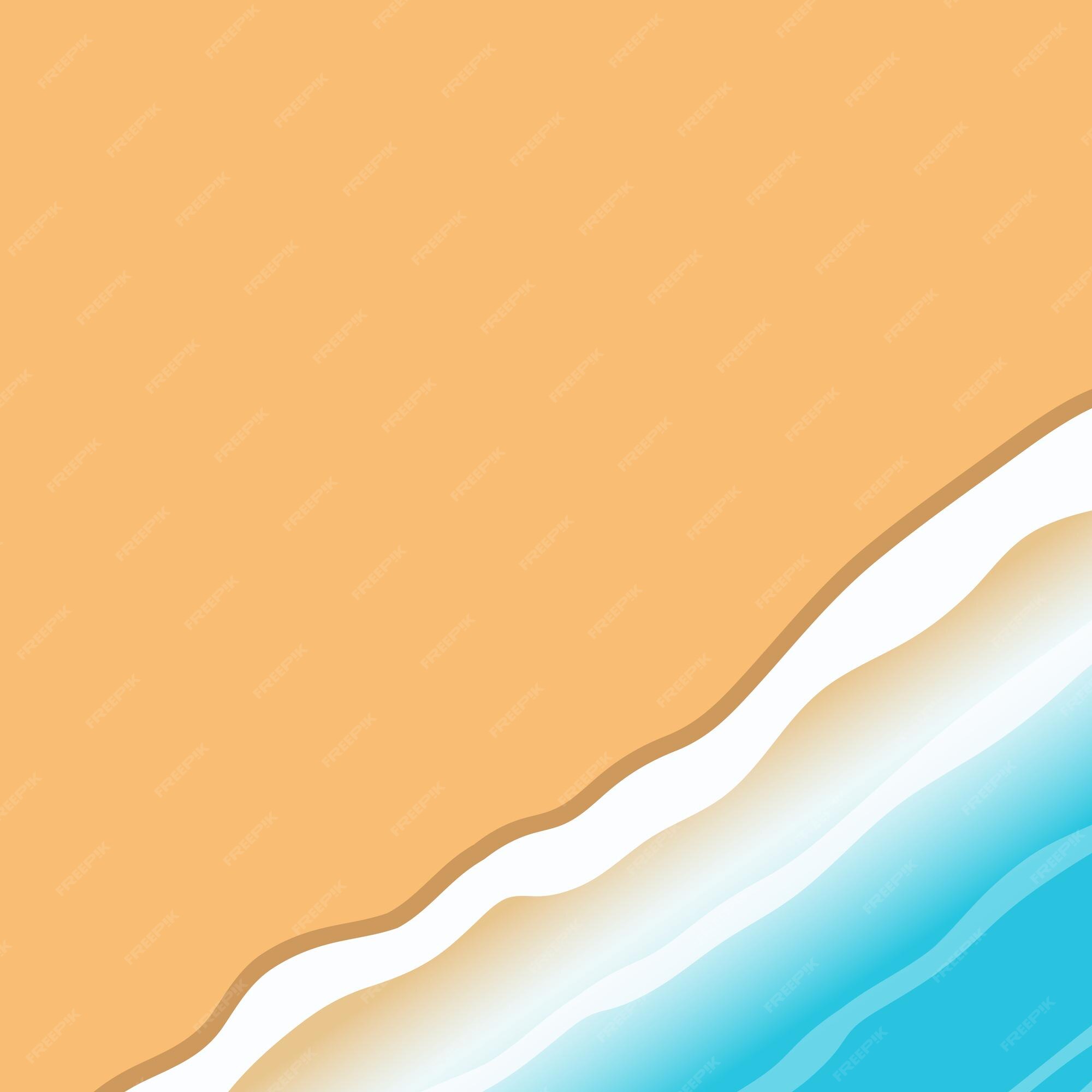 Premium Vector | Vector beach sea top view summer concept Premium Vector | Vector beach sea top view summer concept