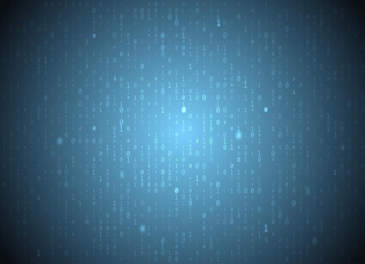 Premium Vector | Vector binary code blue background. Big data and programming hacking, deep ...