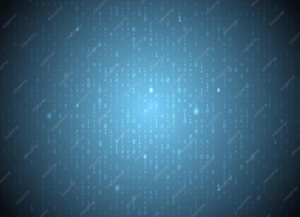 Premium Vector | Vector binary code blue background. Big data and programming hacking, deep ...