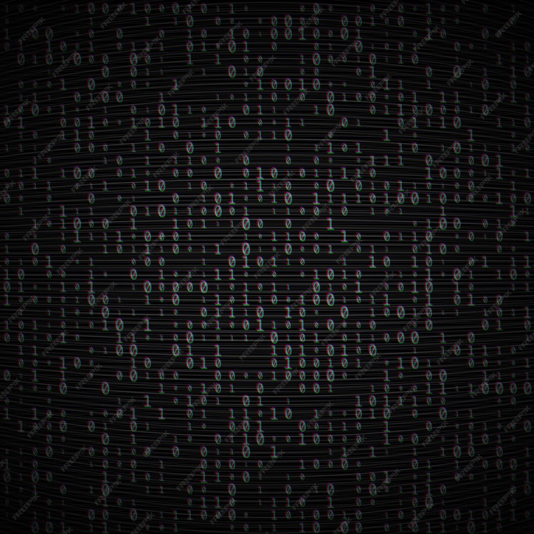 Premium Vector | Vector binary code dark background. big data and ...