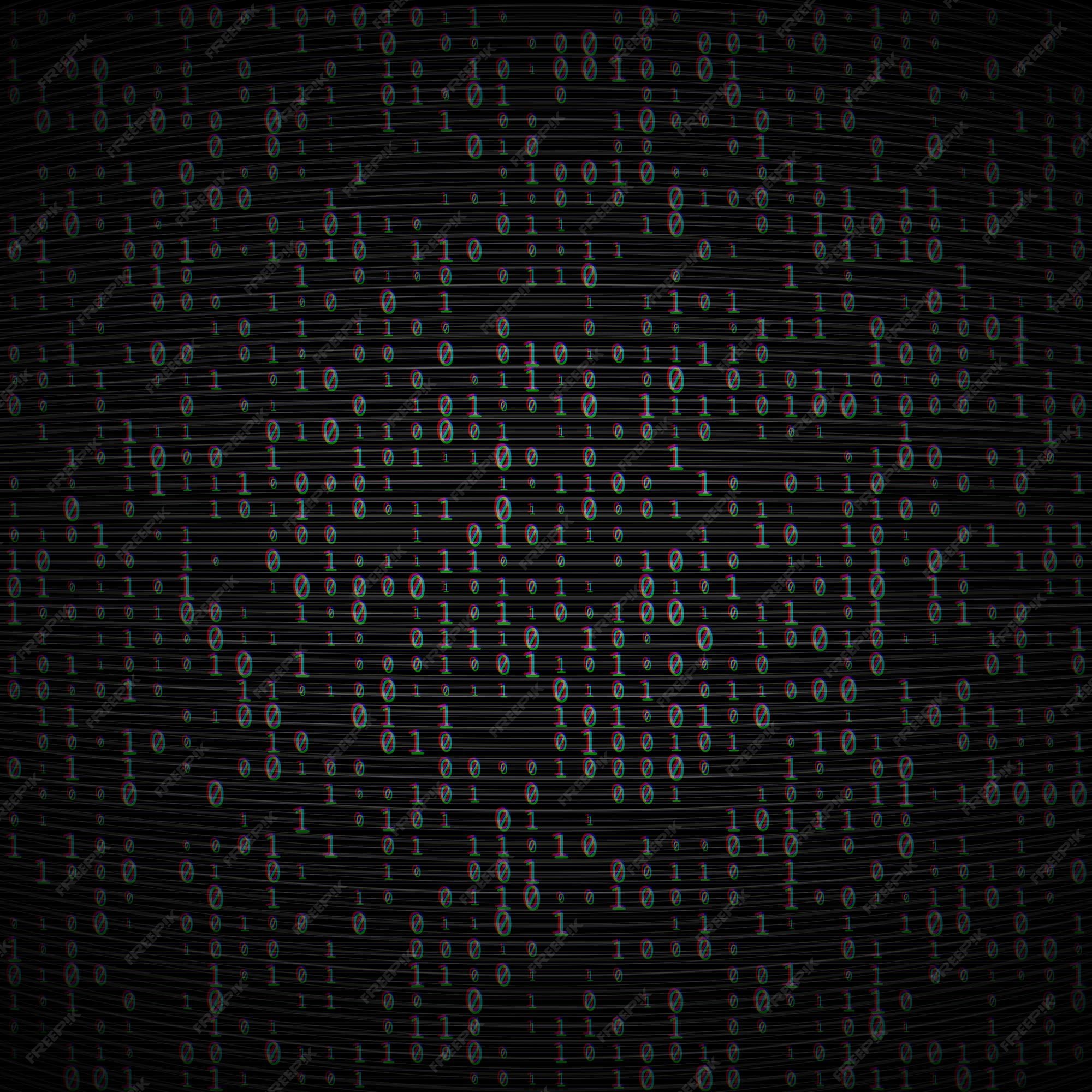 Premium Vector | Vector binary code dark background. big data and programming, hacking ...